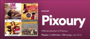 Pixoury: the playlist you were looking for! - Bollywood Mascot