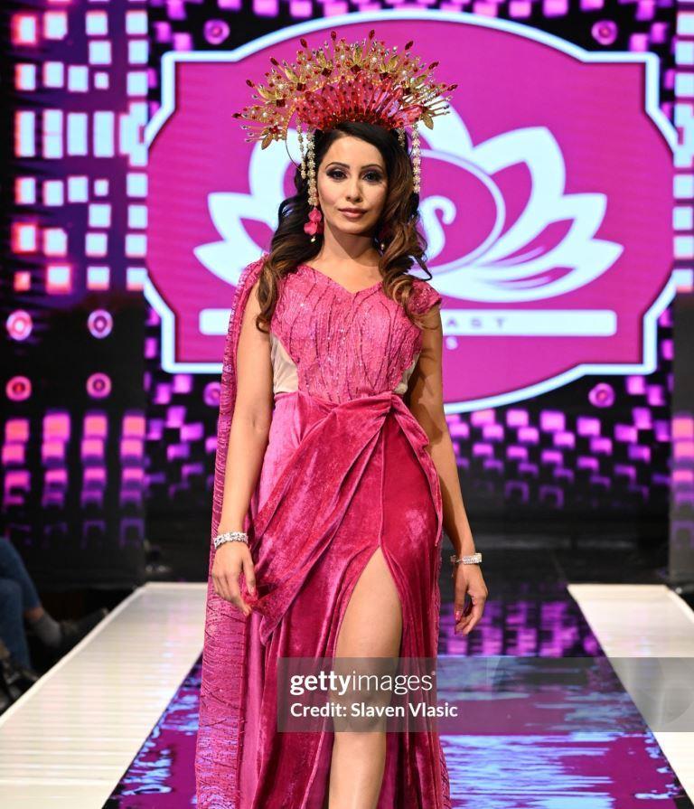 Shreyaa Sumi Walks the Runway at New York Fashion Week 2025, Meets Miss Universe Co-Owner ...